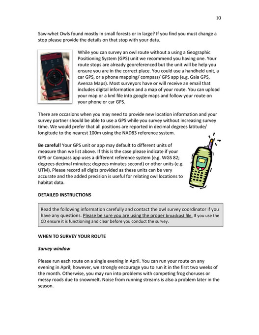 Birds Canada - Owl Survey - Central ON Citizen Science Guide 2024 - Page 12