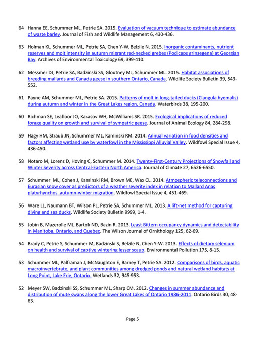 Birds Canada - PeerReviewedPublications - Page 1