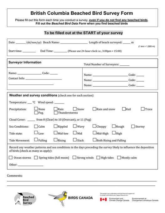 Birds Canada - BCBBS_Survey_Form - Page 1