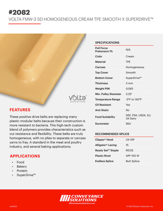 #2082 Volta FMW-3 SD Homogeneous Cream TPE Smooth x SuperDrive™ - Mi ...