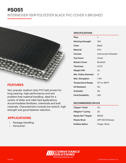 #5051 Interwoven 150# Polyester Black PVC Cover x Brushed - Mi ...