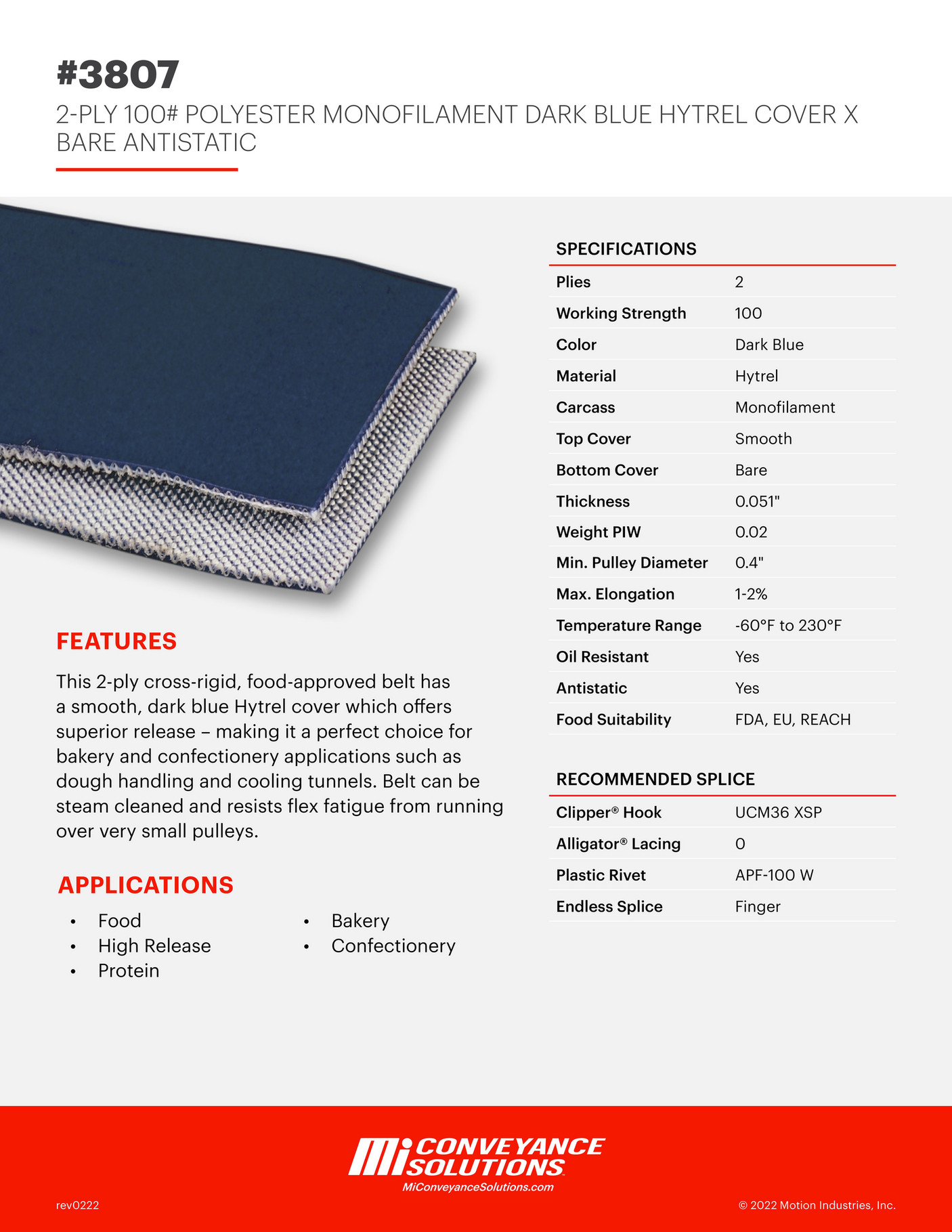 #3807 2-Ply 100# Polyester Monofilament Dark Blue Hytrel Cover x Bare ...