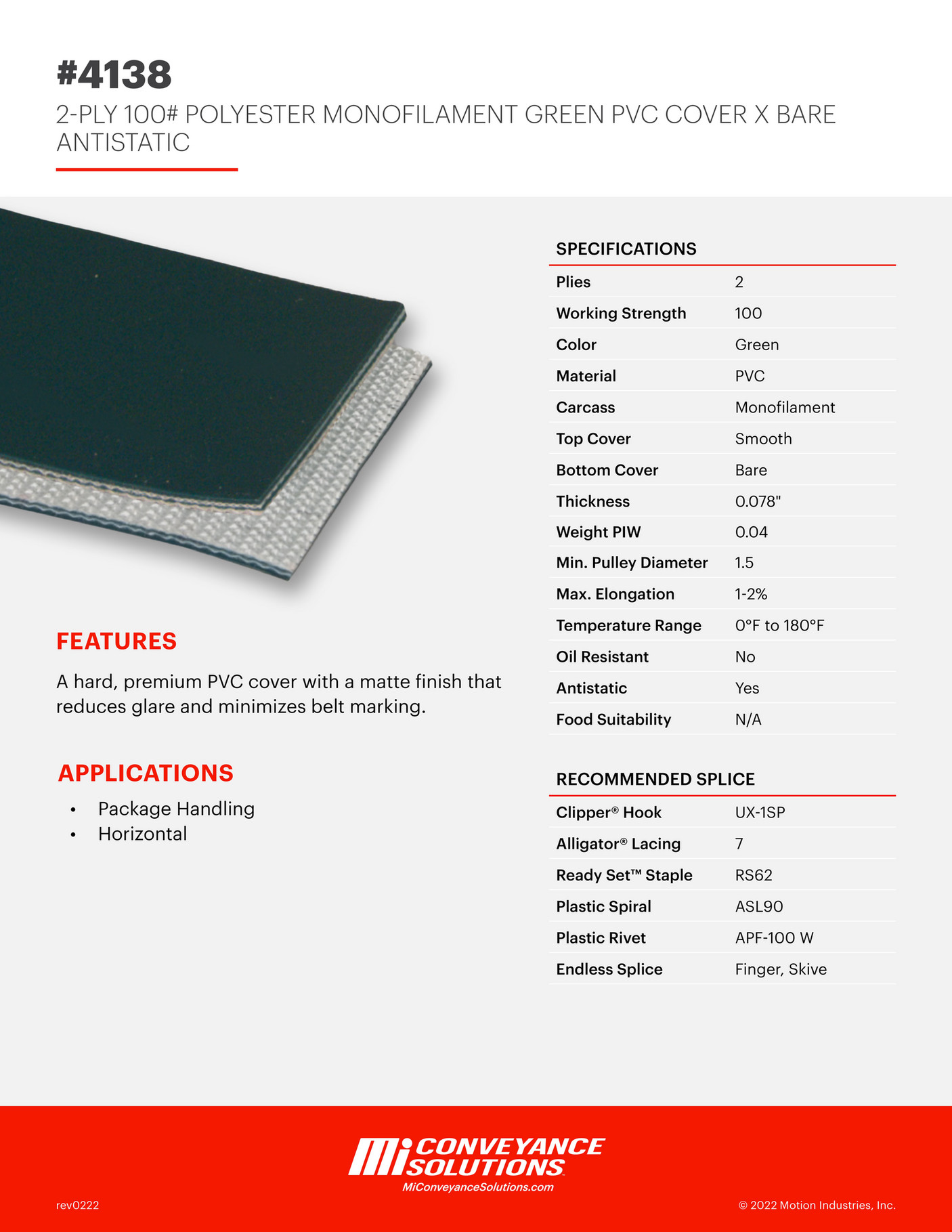 #4138 2-Ply 100# Polyester Monofilament Green PVC Cover x Bare ...