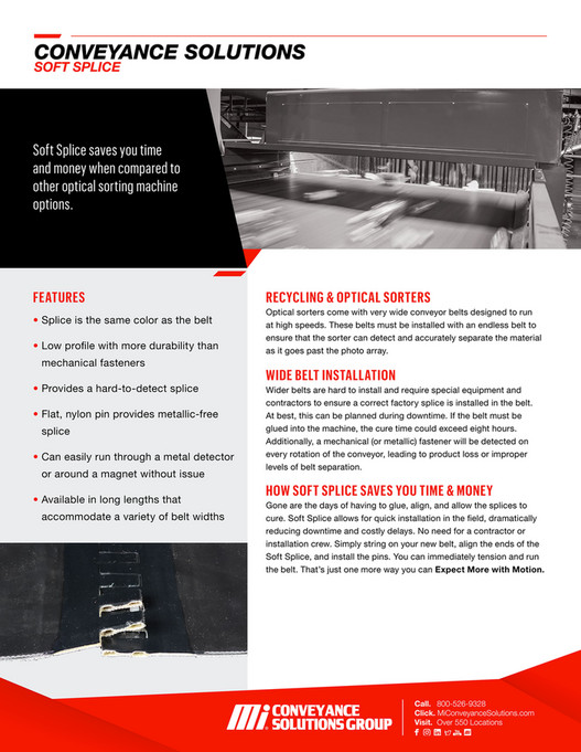 Soft Splice Flyer - Mi Conveyance Solutions - Page 1