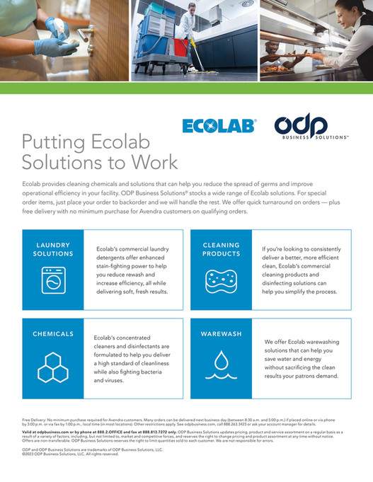 ECOLAB Putting Solutions To Work - Page 2-3