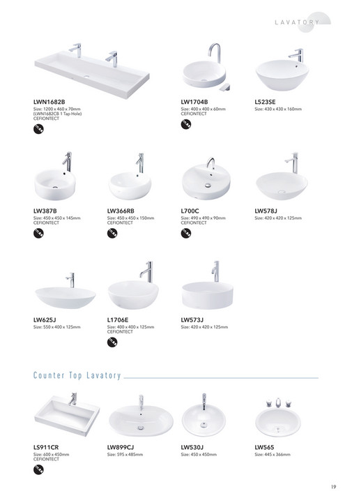 TOTO Catalog - TOTO Sanitary Catalog (T21-1) - Page 20-21