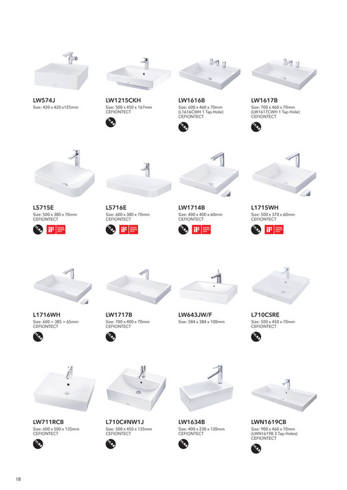 TOTO Catalog - TOTO Sanitary Catalog (T21-1) - Page 20-21