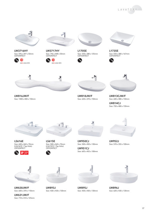 TOTO Catalog - TOTO Sanitary Catalog (T21-1) - Page 18-19