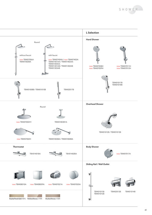 TOTO Catalog - TOTO Fittings Accessories Catalog (T22-0) - Page 42-43