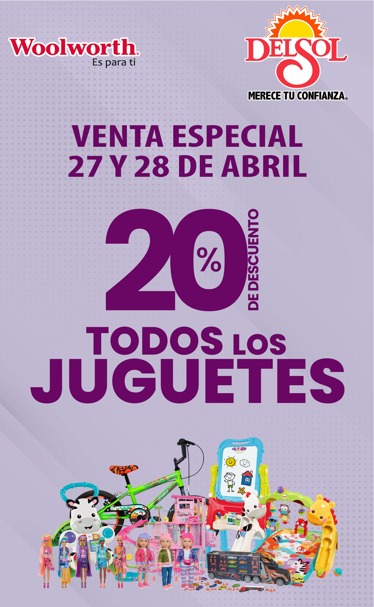 Del Sol y Woolworth - Venta Especial Día del Niño - Venta Especial Día ...