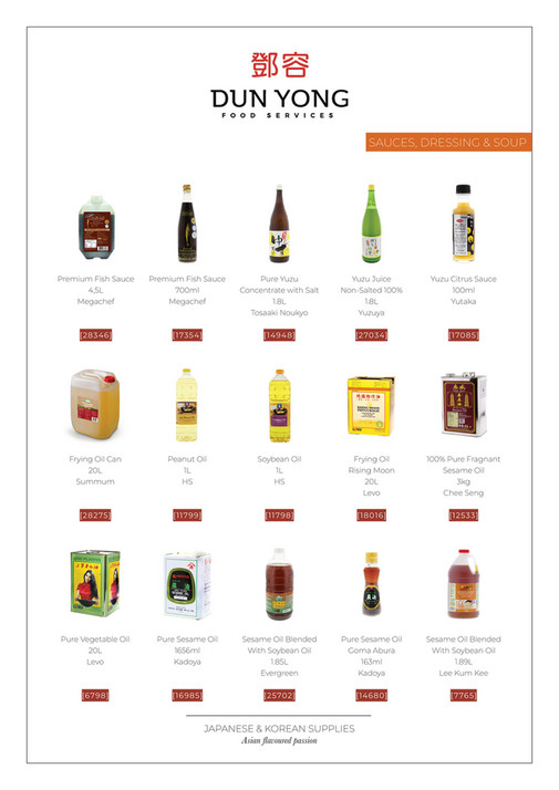 Dun Yong food services - Dun Yong catalogus - Page 18-19 Dun Yong food services - Dun Yong catalogus - Page 18-19