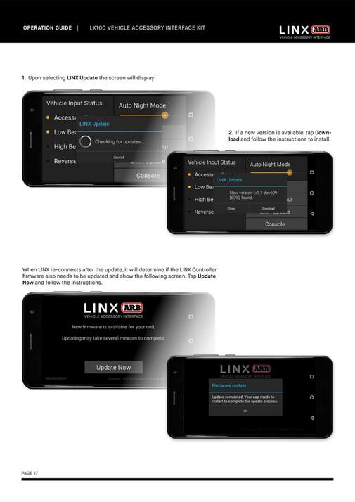 ARB 4x4 Accessories - LINX Operation Guide | 01.12.22 - Page 16-17