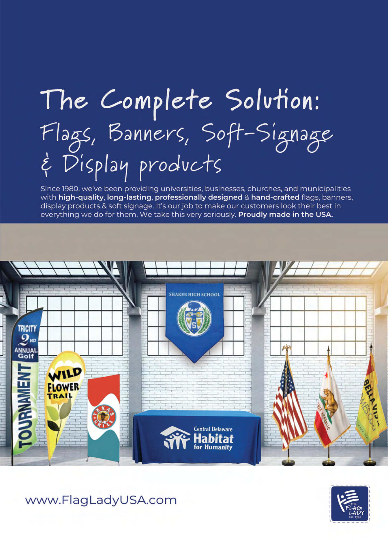 Custom Flags, Banners, Soft Signage & Display Products | FlagLadyUSA ...