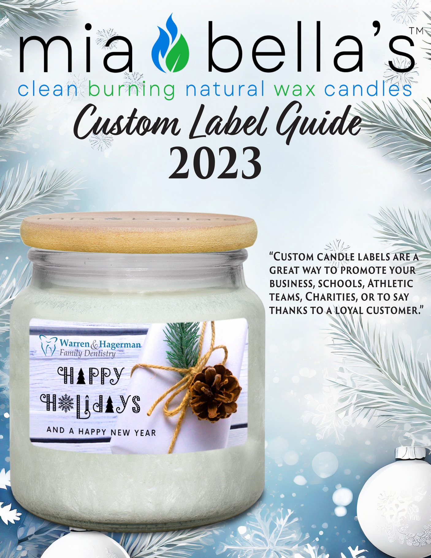 Mia Bella's Candles Custom Label Guide - Page 8-9
