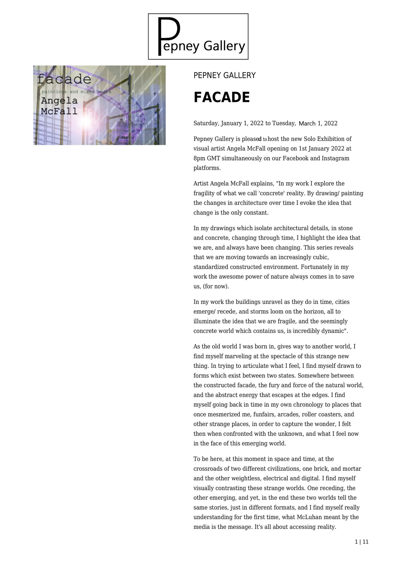 My publications - Angela McFall -Facade - Catalogue - Page 1 - Created ...