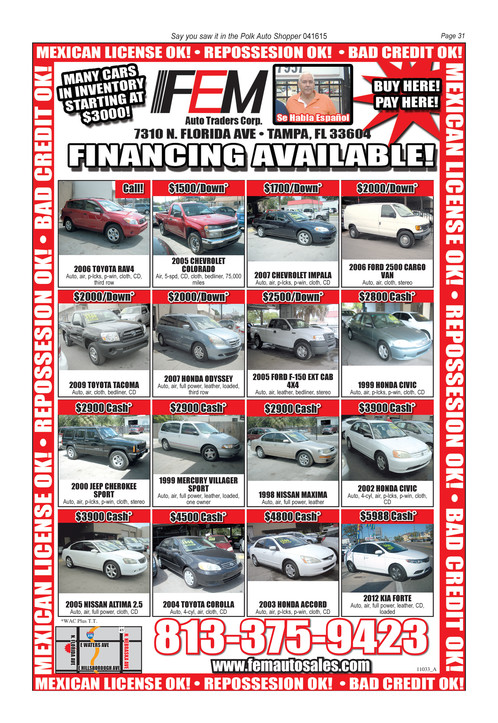 Showcase Media - AutoShopper Florida - Polk - Page 30-31 - Created with ...