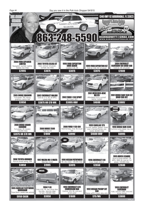 Showcase Media - AutoShopper Florida - Polk - Page 46-47 - Created with ...