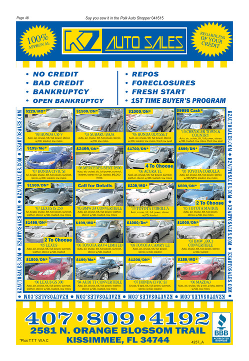 Showcase Media - AutoShopper Florida - Polk - Page 46-47 - Created with ...