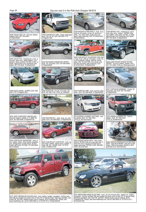 Showcase Media - AutoShopper Florida - Polk - Page 36-37 - Created with ...