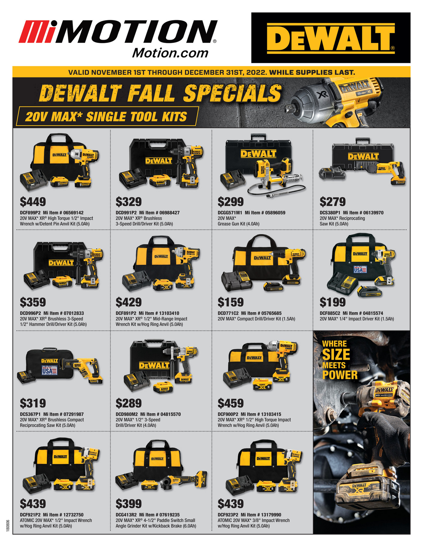 Motion - DeWalt Q4 Power Tools Promotion - Page 1