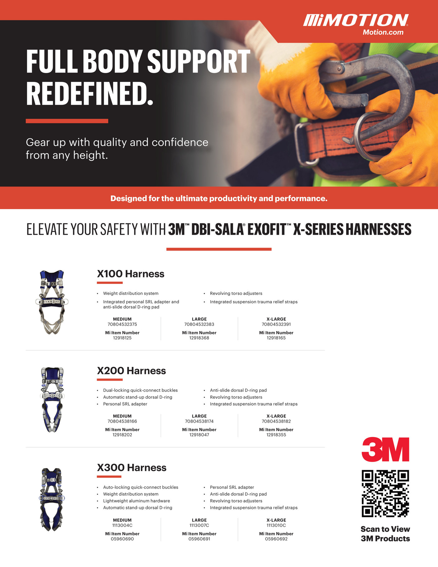 Motion - Elevate Your Safety with 3M ExoFit X-Series Harnesses - Page 1