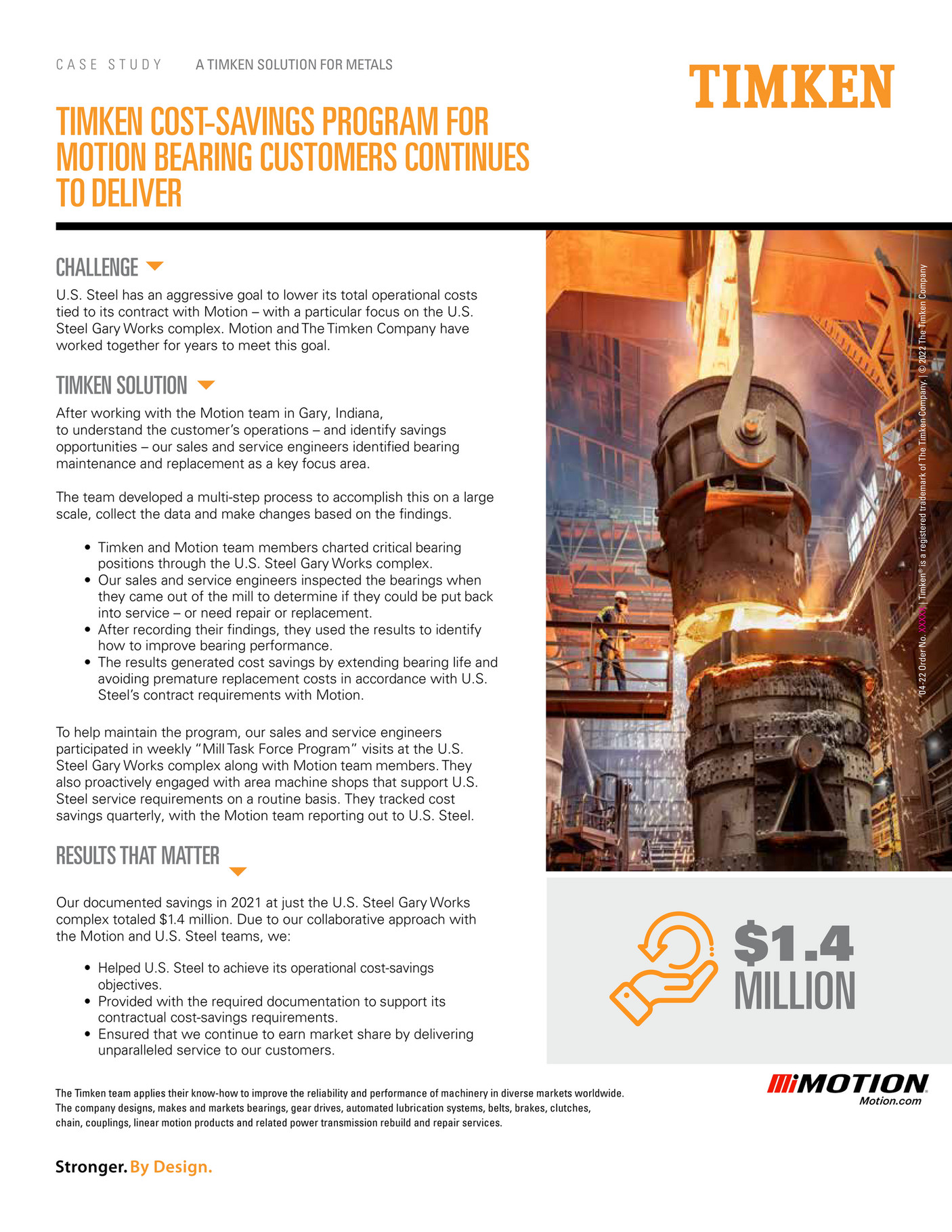 Motion - Timken + Motion US Steel Success Story - Page 1