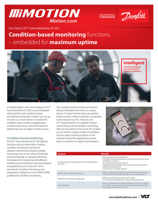 Motion - Danfoss VLT Condition-based-monitoring - Page 1
