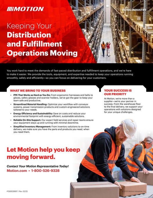 Motion - Keeping Your Distribution and Fulfillment Operations Moving ...