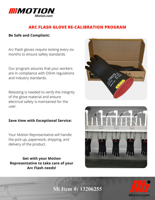 Motion - Mi - Arc Flash Glove Re-Certification Flyer - Page 1