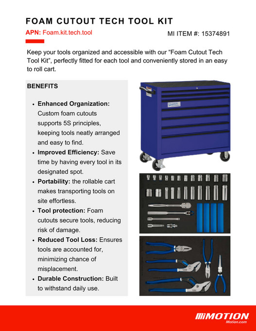 Motion - Mi - Williams Tools - Foam Cutout Tech Toolkit - Aug 2024 - Page 1