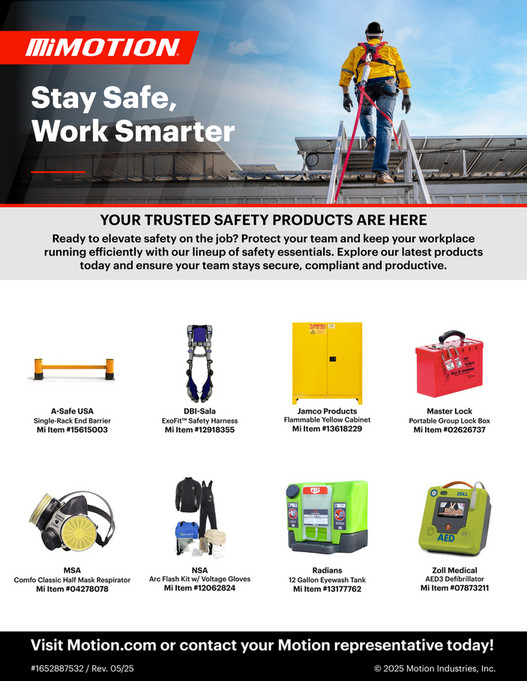 Motion - Safety Product Flyer June 2025 - Digital - Page 1