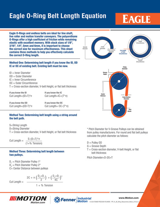 Motion - Fenner Eagle Belt Length Equation - Page 1