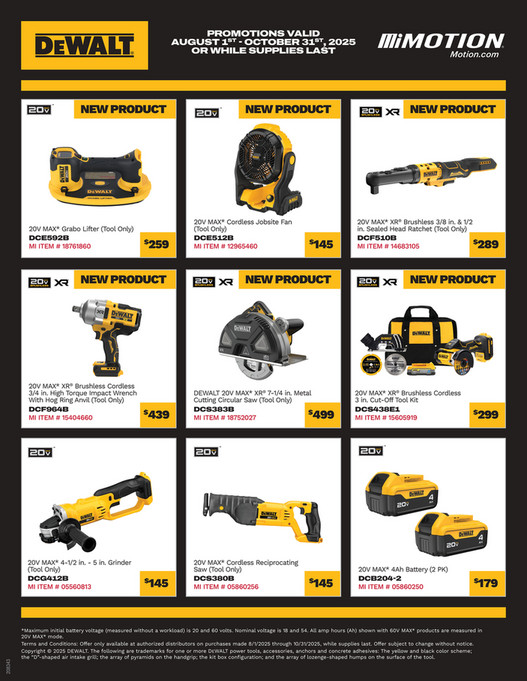 Motion - DeWalt Q3 2025 Flyer Pricing_HR - Page 1