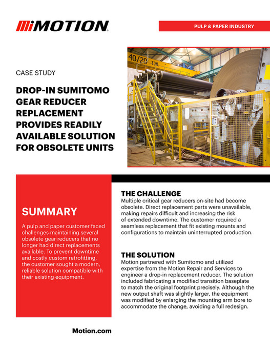 Motion - Motion - Pulp-Paper - Reducer Replacement - Case Study - 2025 ...
