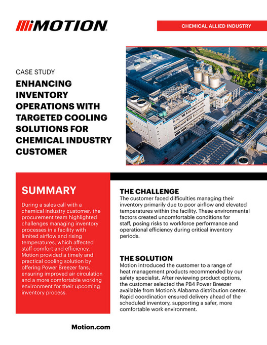 Motion - Motion - Chemical Allied - Cooling Solutions - Case Study ...