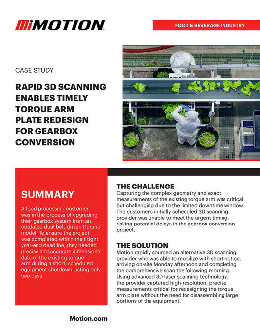 Motion - Motion - Food-Bev - 3D Scan Torque Arm Plate Design - Case ...