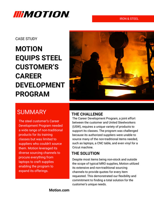 Motion - Motion - Iron-Steel - Career Dev and Training Equips Customer ...