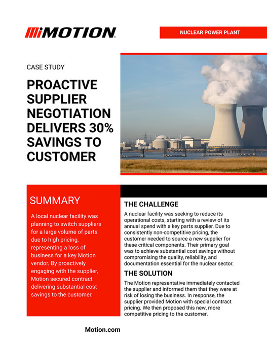 Motion - Motion - Power Generation - Proactive Supplier Negotiation ...