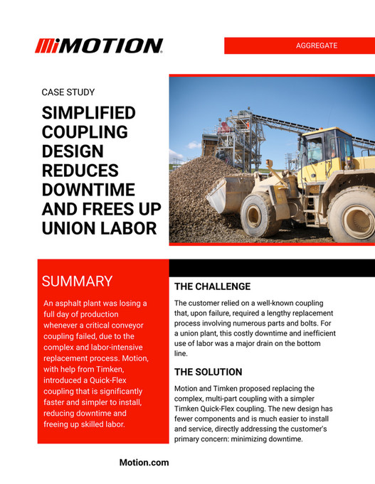 Motion - Aggregate - Simplified Coupling Design Reduces Downtime and ...
