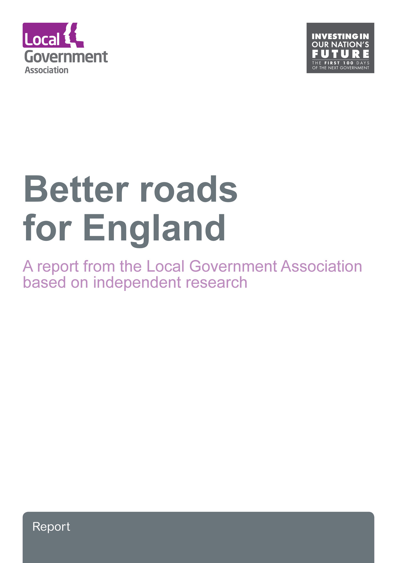 LGA - Better roads for England - Page 1 - Created with Publitas.com
