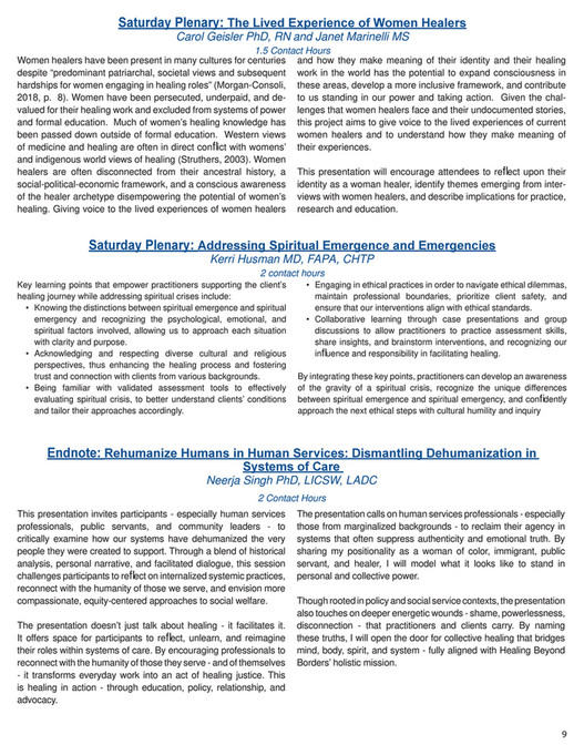 Healing Beyond Borders - 2025 Conference Brochure - Page 10-11