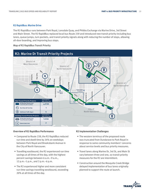 TransLink - Bus Speed and Reliability Report 2023 - Page 64-65