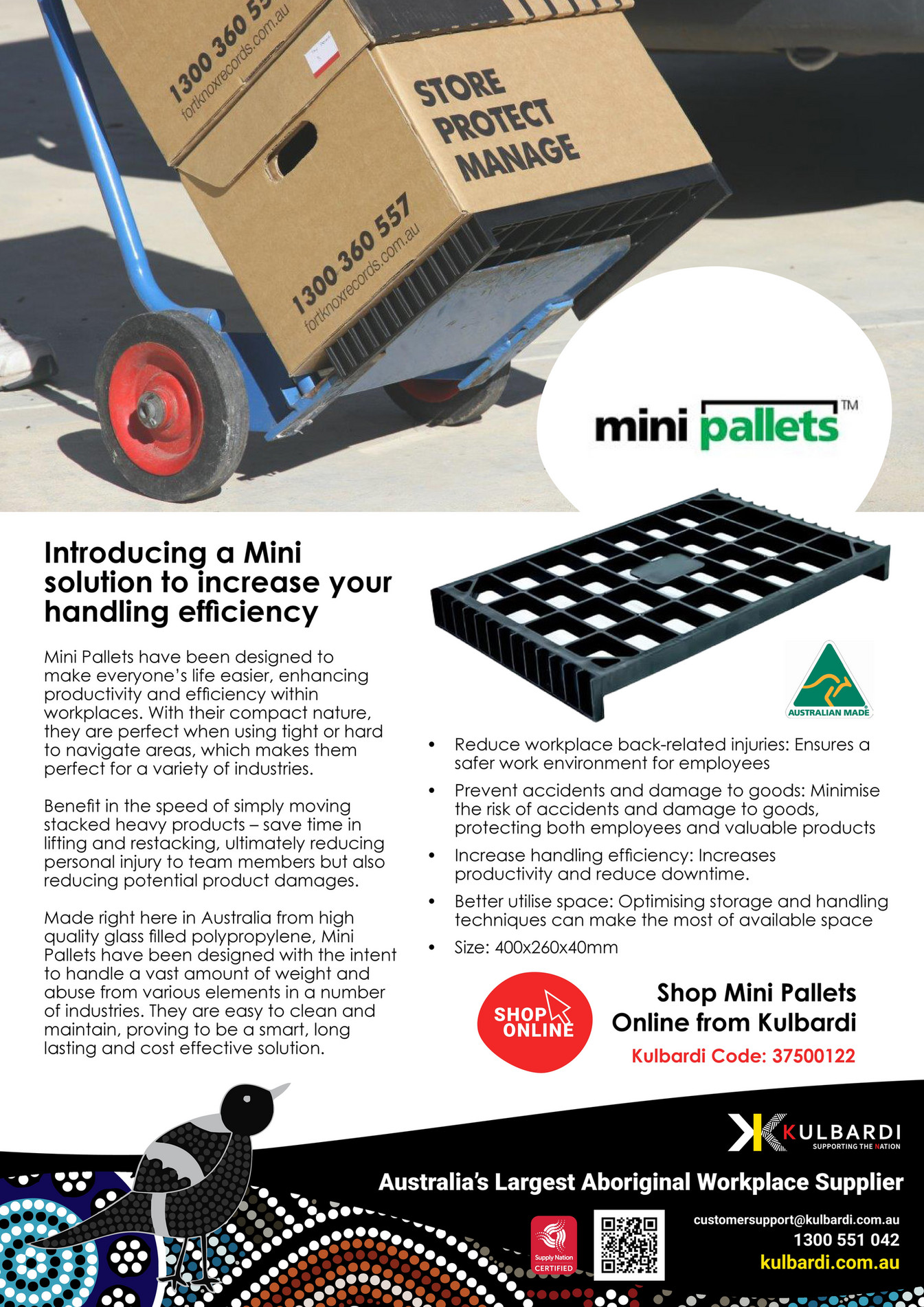 Kulbardi - Kulbardi Mini Pallets Flyer - Page 1