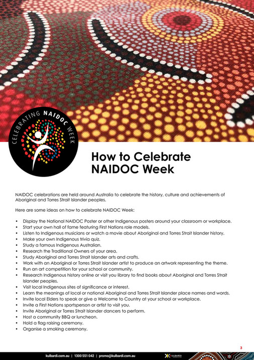 Kulbardi - NAIDOC Week 2025 Product Concepts - Page 1