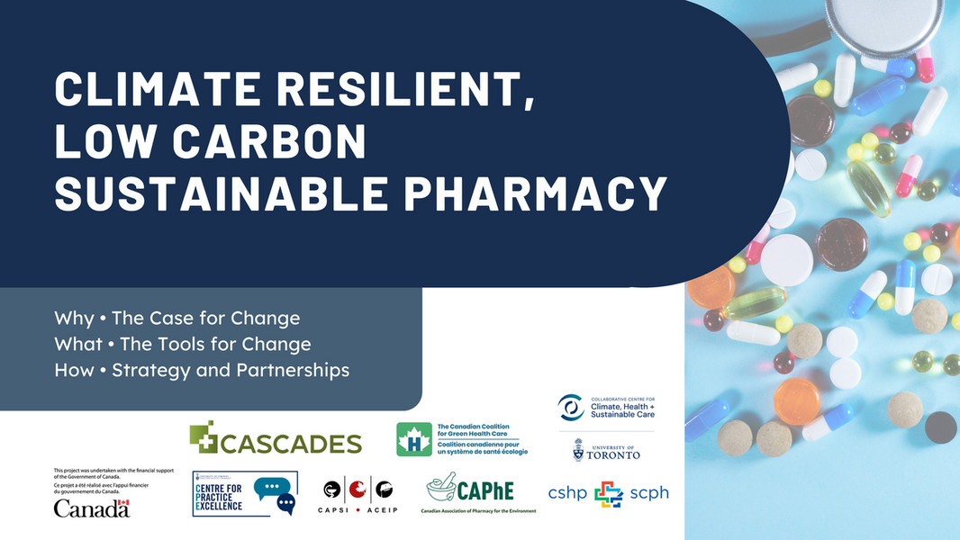 CASCADES - Climate Resilient, Low Carbon Sustainable Pharmacy Playbook - Page 1