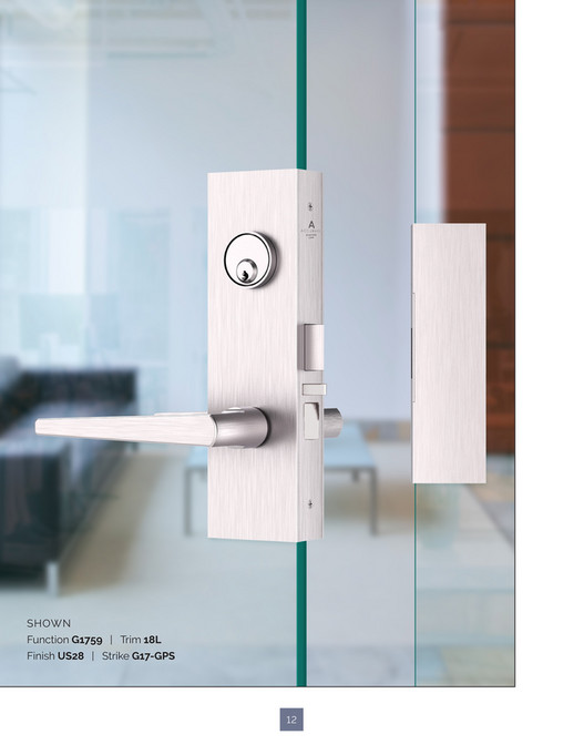 Accurate Lock And Hardware Glass Door Products Digital Catalog Page 12 13