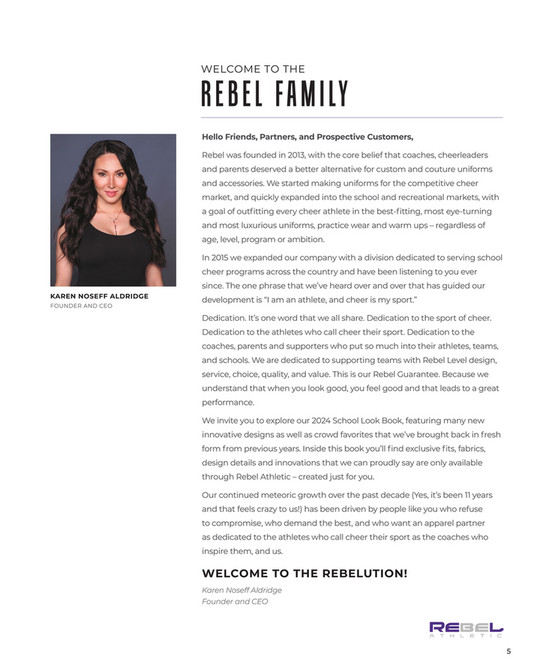 Rebel Athletic - 2024 School Cheer Uniform Lookbook - Page 1