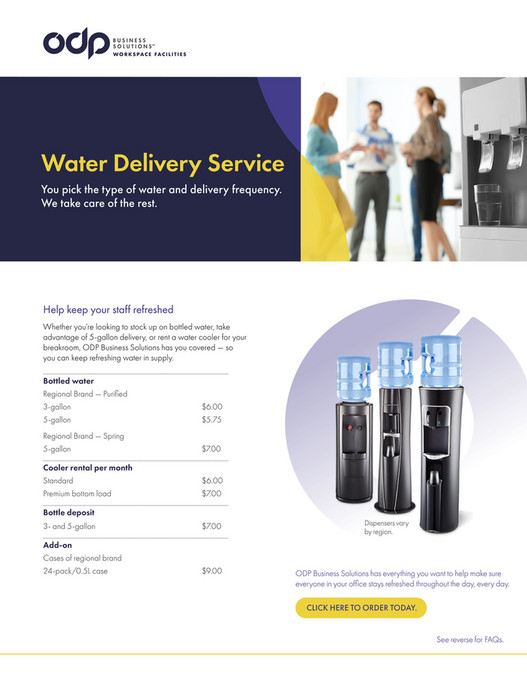 ODP Water Delivery Service - Page 1