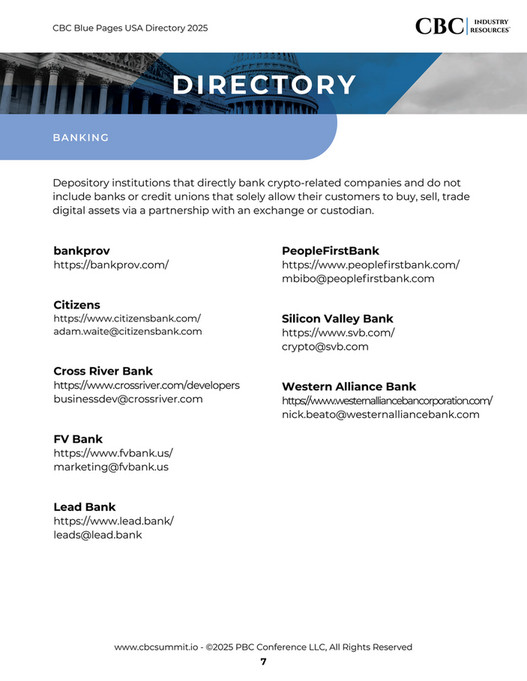 CBC Summit - CBC Blue Pages USA Directory 2025 - Page 6-7