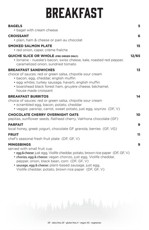 Yellowstone Club - Pioneer Pantry Menu - Page 2-3